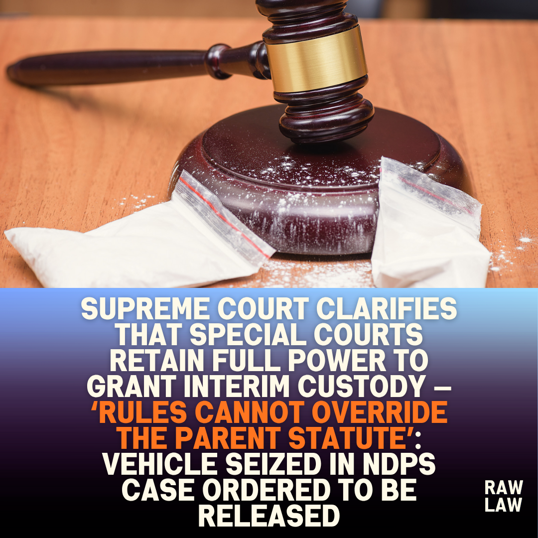 Supreme Court Clarifies That Special Courts Retain Full Power To Grant ...
