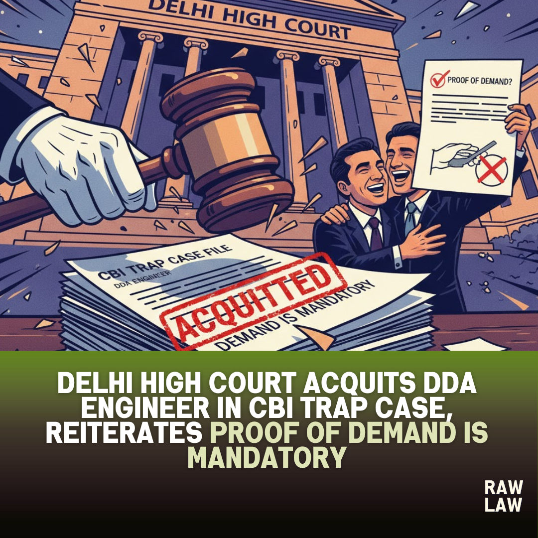 Delhi High Court acquits DDA engineer in CBI trap case, reiterates ...