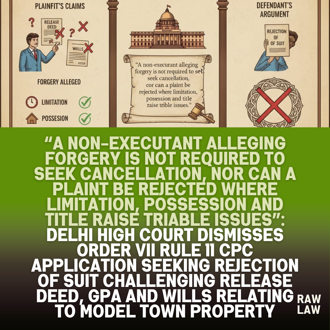 “A non-executant alleging forgery is not required to seek cancellation ...