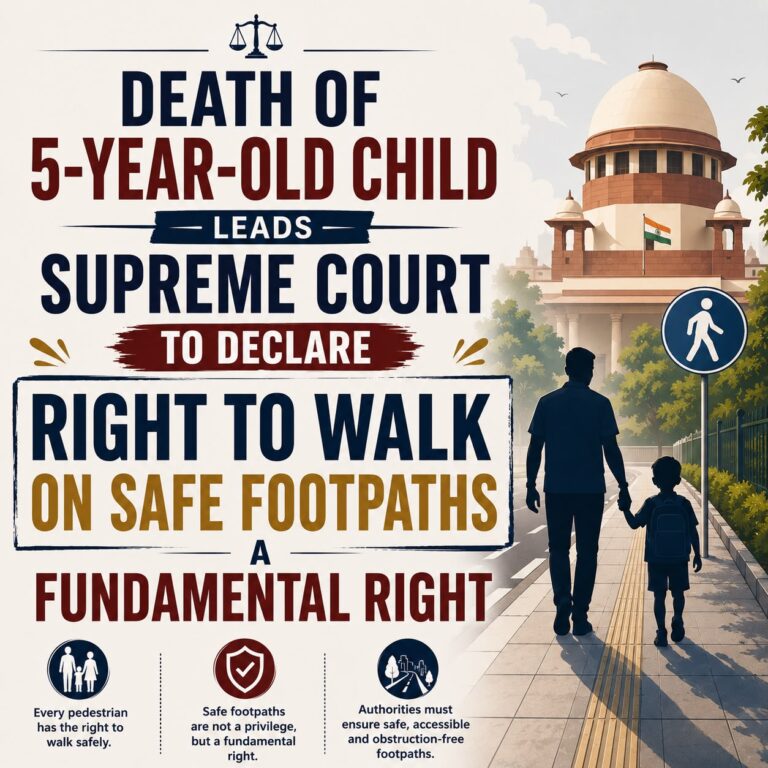 Death of 5-Year-Old Child Leads Supreme Court to Declare Right to Walk ...